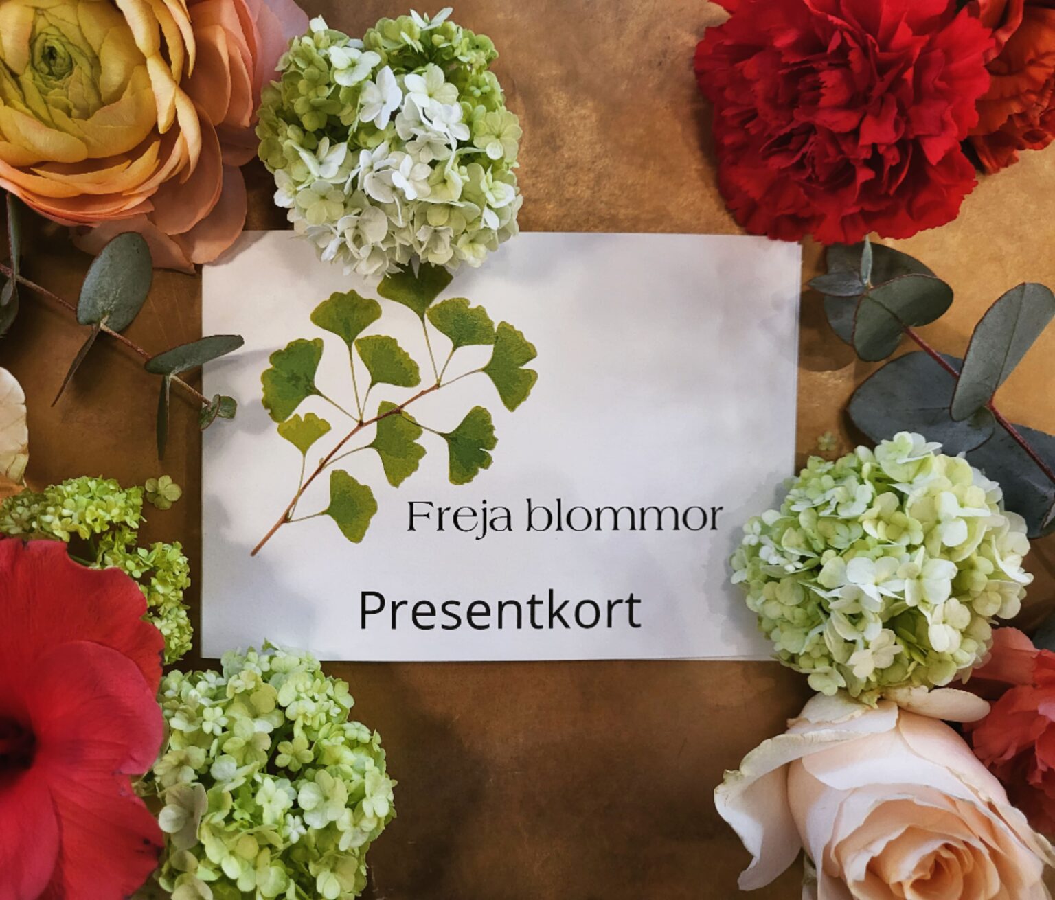 Presentkort • Freja blommor